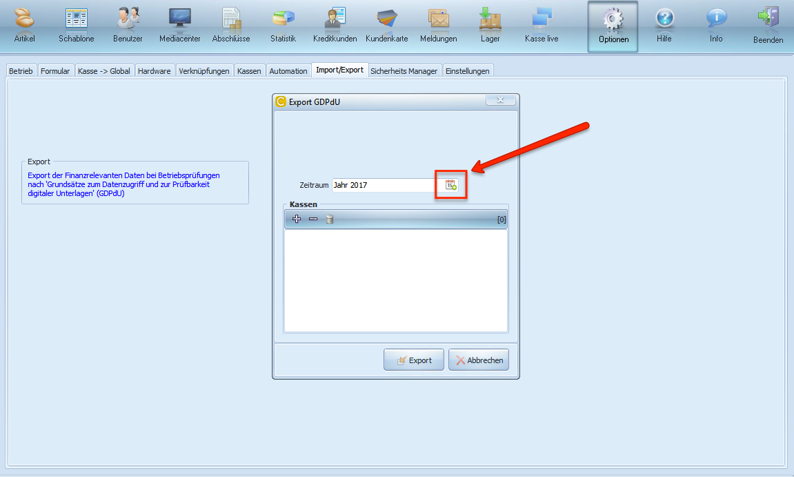 Wie funktioniert der GDPdU/GoBD Datenexport?